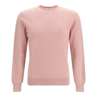 PIACENZA 1733 Piacenza 1733 - Pull en cachemire &agrave; col rond - Homme - Pulls - Rose - Taille: M