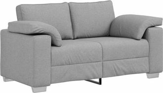 vidaXL Sofa mit Kissen Wolken-Grau 160 x 77 x 82 cm Stoff Vidaxl