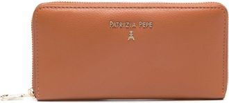 Patrizia Pepe Portemonnaie mit Fliegen-Schild - Nude