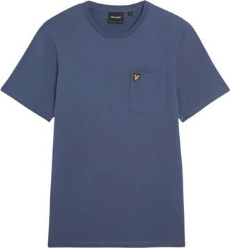 Lyle & Scott Homme, Tops, Bleu, Taille: XL Small Logo Pocket Tee