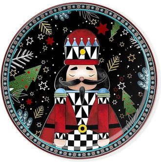 Egan Panettone Weihnachtsteller mit Nussknacker, Durchmesser 31 cm, Referenz: 120070