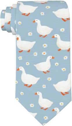 Generic Oies Blanches De Petite Taille Cravatte Élégante Cravates Décontractée Cravates Hommes Pour Fêtes Mariages Mariage