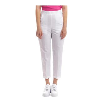 Seventy Einfarbige Hose mit elastischem Bund - - Trousers - Damen - Wei&szlig; - S