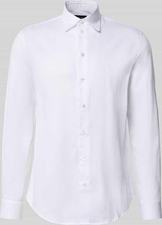 Emporio Armani Slim Fit Business-Hemd aus reiner Baumwolle
