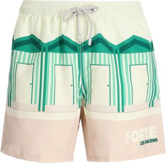 MC2 Saint Barth Badeshorts mit Print - Nude