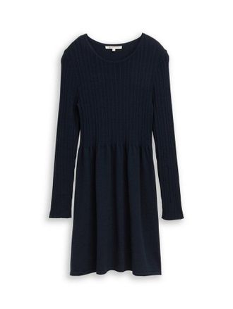 Tom Tailor Sommerkleid Kleider & Jumpsuits Mini-Kleid mit Rippstruktur