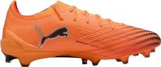 Puma Ultra 5 Ultimate Fu&szlig;ballschuhe mit festem Boden f&uuml;r Herren (Orange/Schwarz)