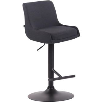 Clp Tabouret moderne avec repose-pieds et siège rembourré en différentes couleurs tissu colore : noir