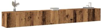 vidaXL Vidaxl - Ensemble de meuble tv mural 3 pcs vieux bois bois ding&eacute;nierie