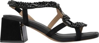 Alma En Pena Alma EN Pena, Femme, Chaussures, Noir, Taille: 37 EU Snake Rhinestone Heel Sandal
