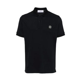 Stone Island Homme, Tops, Bleu, Taille: M Logo Polo