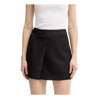 A|X Armani Exchange Mini-jupe Jacquard Logo - Femme - Jupes - Noir - Taille: 42 FR