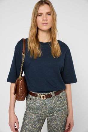 Gerard Darel T-shirt ample en coton &eacute;pais - GALINA - Marine