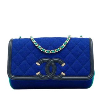 Chanel Pre-owned CC Filigree Flap - - Pre-owned - Damen - Blau - ONE SIZE