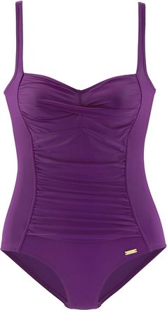 Lascana Damen Badeanzug Raffung, Softcups, Verstellbare Träger