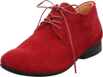 Think Think GUAD2 Damen chromfrei gegerbte nachhaltige Halbschuhe, Rosso 5030, 38.5 EU