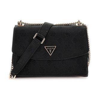 Guess Schultertasche Cresidia Logo - - Bags - Damen - Schwarzk - ONE SIZE