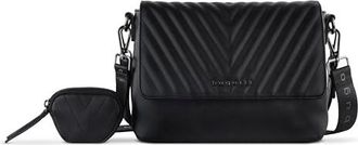 Bugatti Sira sac à bandoulière S pour femmes - élégant avec chaîne, noir