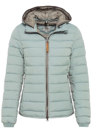 Camel Active Damen Steppjacke mit Abnehmbarer Kapuze Grün Grau, womenswear-48