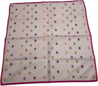 Celine Pre-owned Triomphe Monogram Scarf - Femme - Pre-owned - Rose - Taille: ONE Size