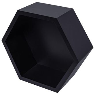 Duraline H&auml;ngeregal Regalboden Wandmodul Wandschrank Wandm&ouml;bel Holzregal Ablage, Farbe:schwarz