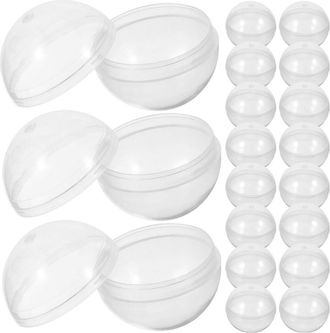NUOBESTY 100 Transparente Greifautomaten-Bälle - Durchsichtige Runde Nachfüllbälle Aus Kunststoff Zur Aufbewahrung Als Verkaufspreis Zum Ausstellen Und Für Bas