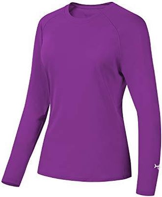 Bassdash T-Shirt de Protection Solaire UV UPF 50+ pour Femme à Manches Longues pour la pêche, la randonnée, la Performance