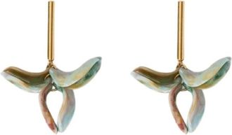 Malababa Femme, Accessoires, Multicolore, Taille: ONE Size Boucles dOreilles Moyennes Motif P&eacute;tale