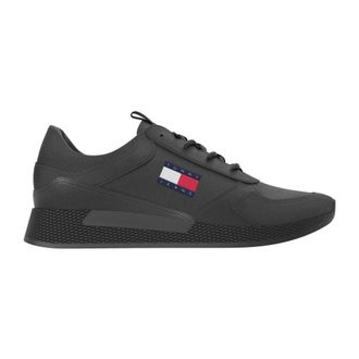 Tommy Jeans Schwarze Flexi Freizeitsneaker - - Shoes - Herren - Schwarzk - 41 EU