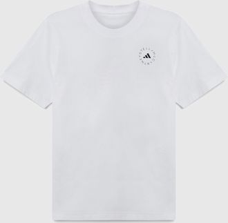 Stella McCartney Logo Classic T-Shirt, Woman, Pure white, Size: XXS