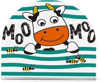 Mnsruu Serviettenhalter Kuh spielt mit Ameise Lustiges Tier Cartoon Kristall Klar Acryl Serviettenhalter, Papierserviettenhalter Esstisch Spender f&uuml;r K&uuml;che R