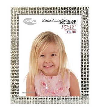 Inov8 Framing PFES-MOSL-1612 Bilderrahmen, Mosaik, für Bilder, 40,64 x 30,48 cm, silberfarben