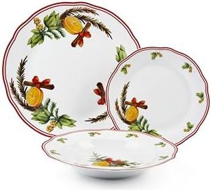 Excelsa Cinnamon Service de vaisselle 18 pi&egrave;ces, porcelaine, multicolore