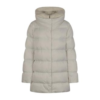 Herno A-Shape in Raso Pettorina - Femme - Manteaux - Blanc - Taille: 46 FR