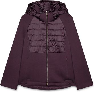 Fiorella Rubino Femme, Vestes, Violet, Taille: 46 FR Veste doudoune l&eacute;g&egrave;re bi-mati&egrave;re