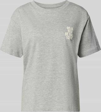 Jake*s Casual Pyjama-Oberteil mit Statement-Print