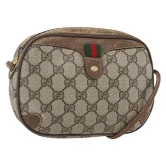 Gucci Sac bandouli&egrave;re en toile Pre-owned - Femme - Pre-owned - Beige - Taille: ONE Size