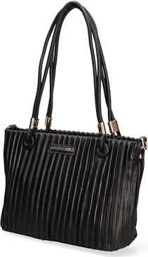 Pierre Cardin Sac &agrave; bandouli&egrave;re femme Polyur&eacute;thane Polyur&eacute;thane 30x21x11 cm 98457-HONG02, Noir, Taille unique