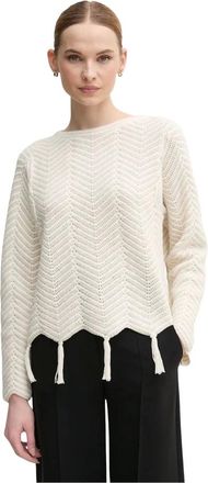Oui Damen, Strickwaren, Beige, SGr&ouml;&szlig;e