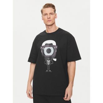 Karl Lagerfeld T-Shirt 755098 542270 Schwarz Regular Fit