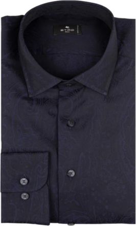 Etro Homme, Chemises, Bleu, Taille: 3XL Cotton Shirt