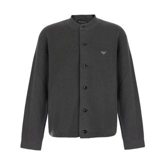 Emporio Armani Cardigan c&ocirc;t c&uacute;c - Homme - Pulls - Gris - Taille: 2XL