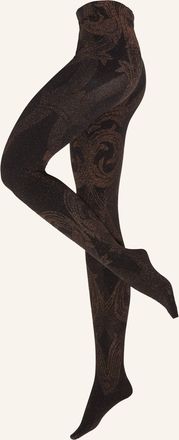 Wolford Feinstrumpfhose Metallic Jacquard schwarz