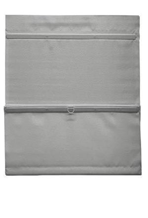 Gardinia EASYFIX Raff-Rollo, Verdunklungsrollo ohne Bohren, Magnetisch, Inkl. Klettband, Raff-Gardine, Blickdicht, Grau, 100 x 140 cm (BxH)