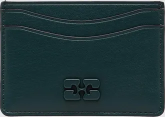 Ganni Porte Carte Bou Dark Green
