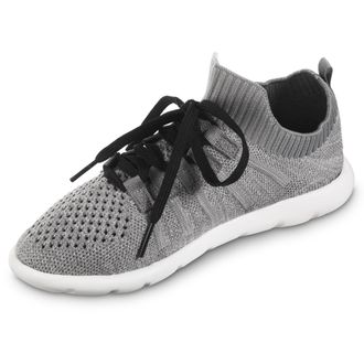 Isotoner Damen Leichter Schn&uuml;r Sneaker, Asche, 38 EU