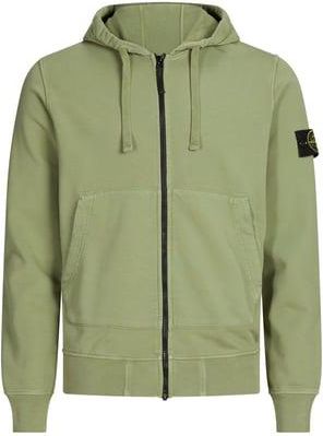 Stone Island Sweat zipp&eacute; &agrave; capuche en coton