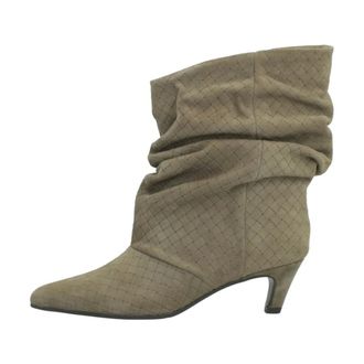 Ex&eacute; Botin Suede - Femme - Chaussures - Beige - Taille: 38 EU