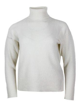 Lorena Antoniazzi Pull Col Rond - Blanc