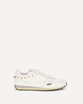 Valentino Garavani Stud Up Sneakers in leather and nylon Male 41.5
